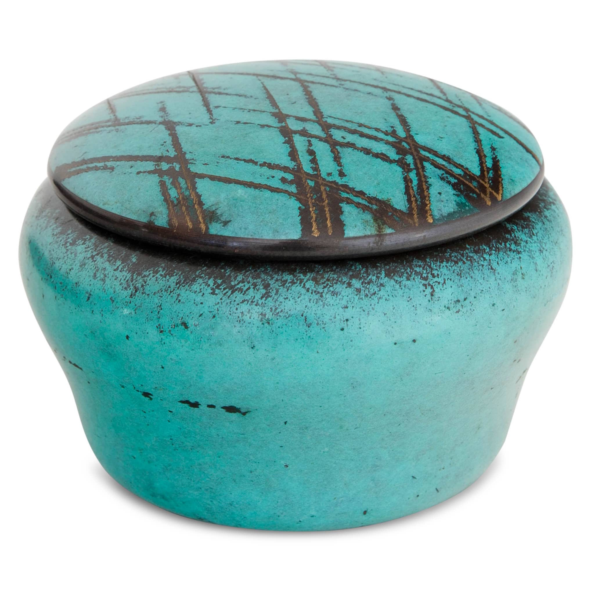Turquoise Art Deco WMF Ikora Jar with Lid Germany 1920 – Karl Kemp Antiques