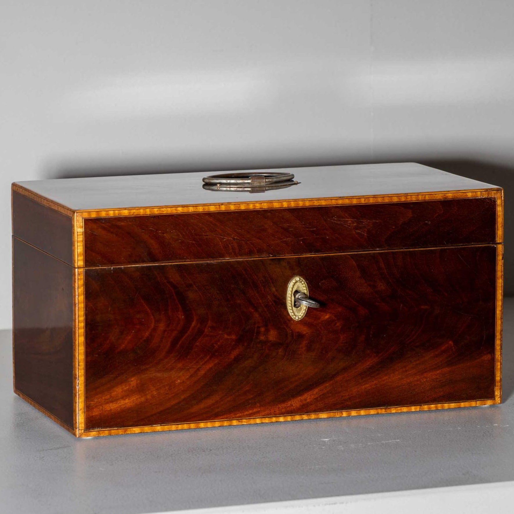 Mahogany Tea Chest, probably England, circa 1830 – Karl Kemp Antiques