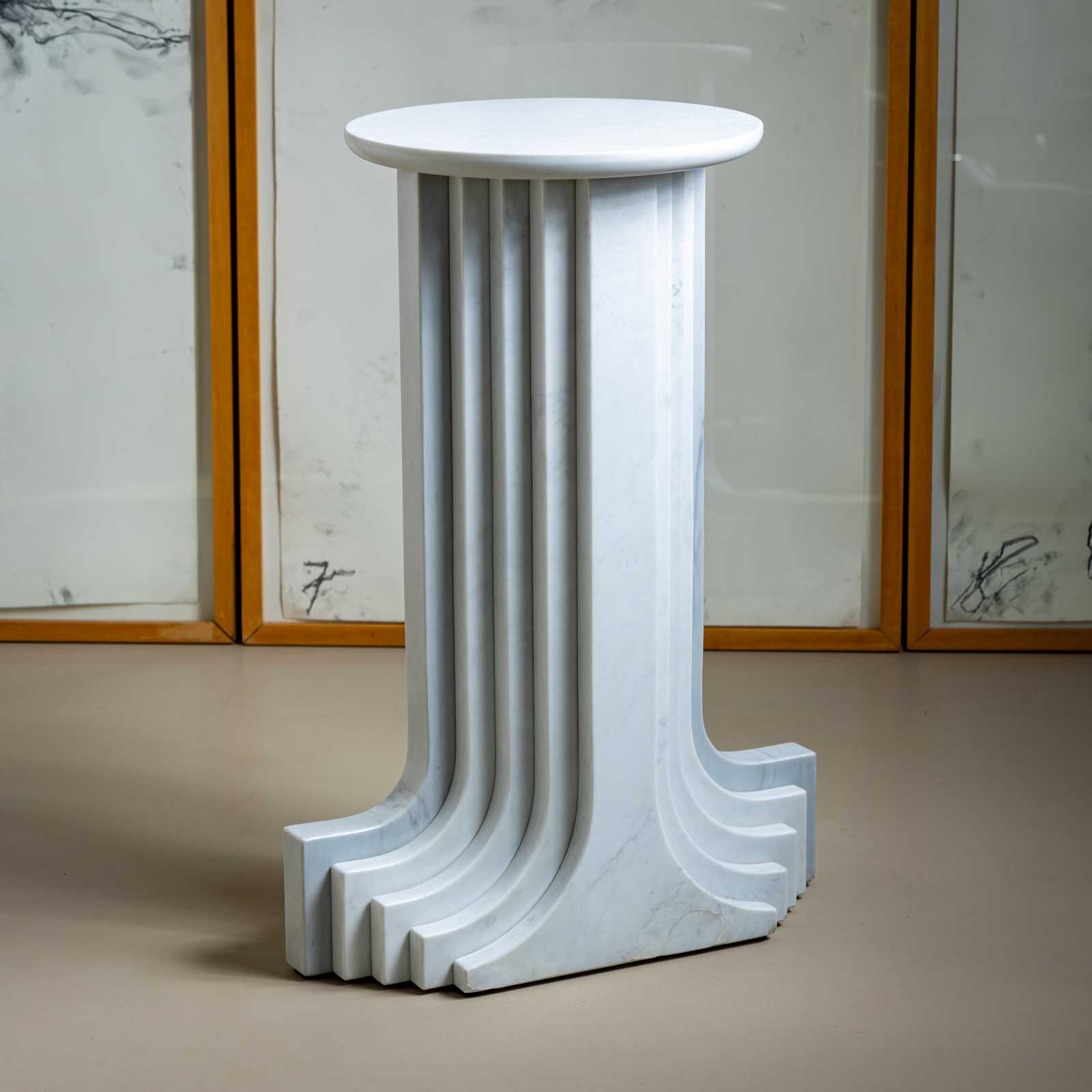Marble Column attributed to Carlo Scarpa, Italy 1970 – Karl Kemp Antiques